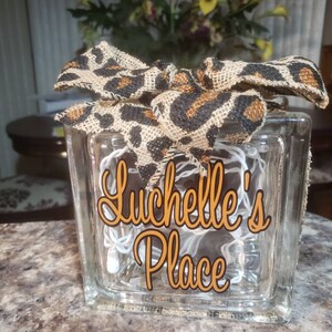 Girls Customized/personalized Lighted Glass Block Nightlight (6-inch ...