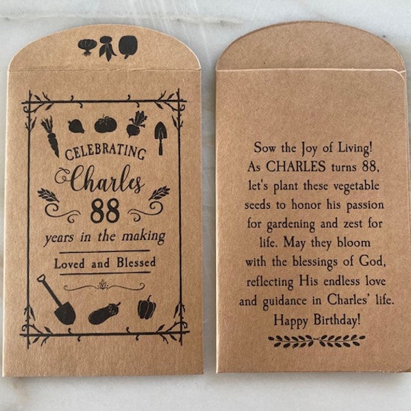 Christian Baby Shower Seed Packet Favor, Faith Plants the Seed, Custom ...