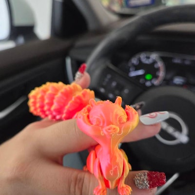 3D Printed Articulating Rattlesnake Flexible Sensory Toy Gadget Flexi ...