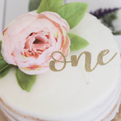 One Cake Topper - Etsy