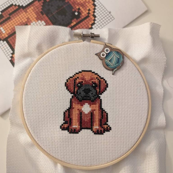 English Bulldog Cross Stitch Pattern Tiny Cute Bulldog 2 Cross Stitch ...