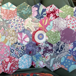 Geranium English Paper Piecing Pattern Flower EPP PDF - Etsy