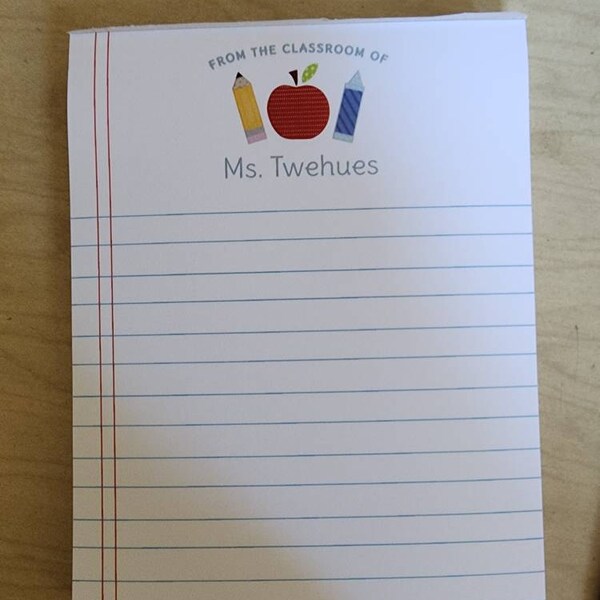 Hydrangea Notepad to Do List Notepad Custom Memo Pad Personalized ...