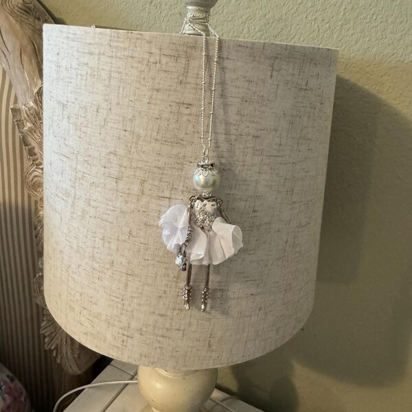 French Doll Necklace, Paris Doll Pendant, Pretty in Pink, Ellie's Belle ...