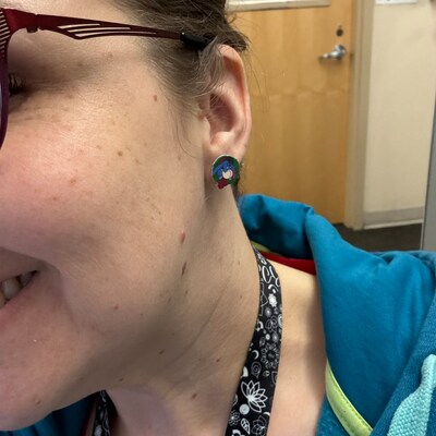 Pascal Earrings/tangled/disney Princess Sidekick/rapunzel/handmade to ...