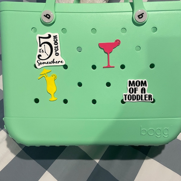 Mixed Drink Bogg Bag Buttons, Bogg Bag Bits, Bogg Bag Charms, Bogg Bag ...