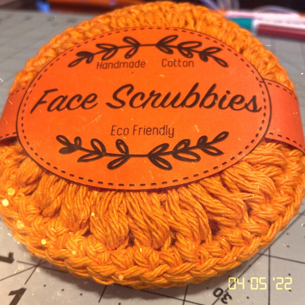Facial Scrubbies and Washcloth Printable PDF Labels, Tags / Packaging ...