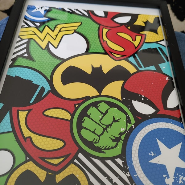 INSTANT DOWNLOAD Bam Splat Kapow Wham Comic Book Baby Shower Super Hero ...