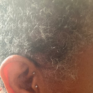 20G/18G/16G Heart Push Pin Labret Threadless Flat Back - Etsy