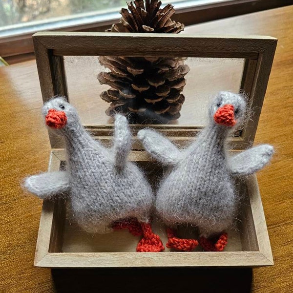 Chunky Goose Knitting Pattern | Tiny Animal Keychain (PDF Pattern ...