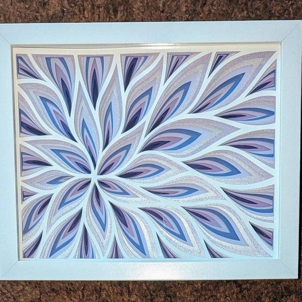 3D Layered Mandala, Mandala Wall Art, Paper Mandala, Framed Mandala ...