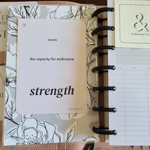 Minimal Planner Dashboard in Luxe Cardstock, Custom Planner Inserts ...