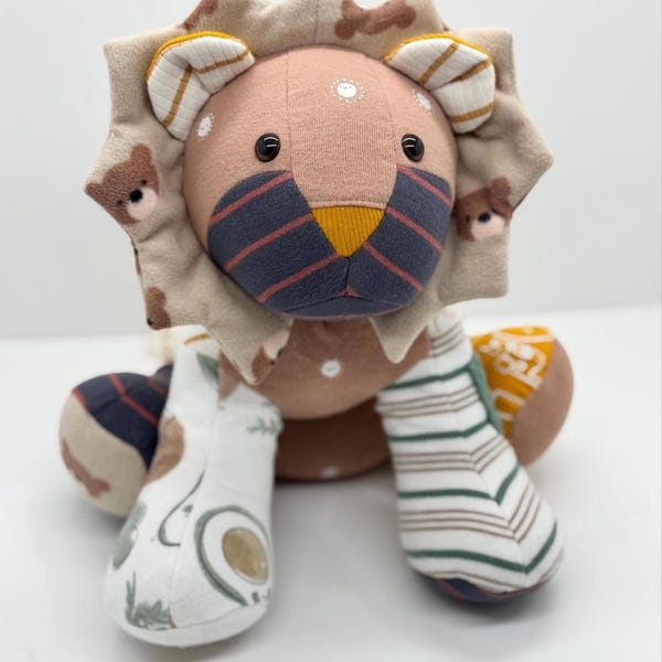 Personalized Keepsake Memory Soft Lion Toy,custom Teddy Bear ,keepsake ...