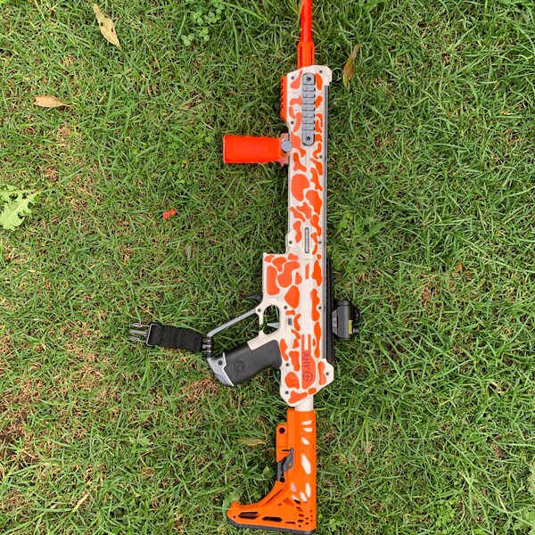 Maliang Extended Hades Barrel Top Rail 3D Printed for Nerf Hammershot ...