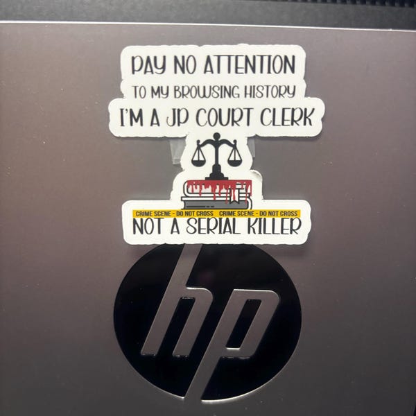 Court Reporter Sticker for Stenographer Gift for Steno Machine Court ...