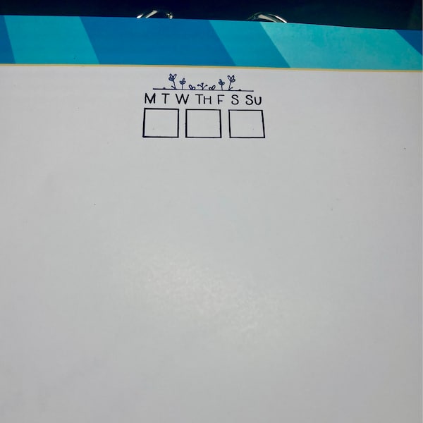 Date Stamp | Planner Stamps | Bullet Journal Stamps | Perpetual ...