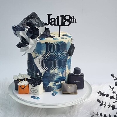 Hijabi Line Art Cake Charm Range of Size & Colour Options - Etsy