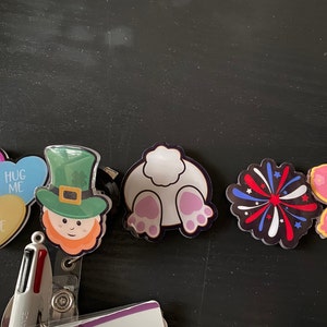 Colorful Interchangeable Badge Reel Custom Badge Reel Topper | Etsy