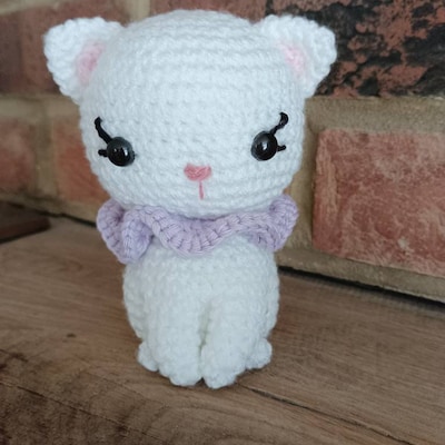 Kitty the Little White Kitten Pattern Crochet Cat Pattern - Etsy