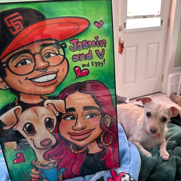 Hand-drawn Caricature Portraits of Family, Friends, Loved Ones, and ...