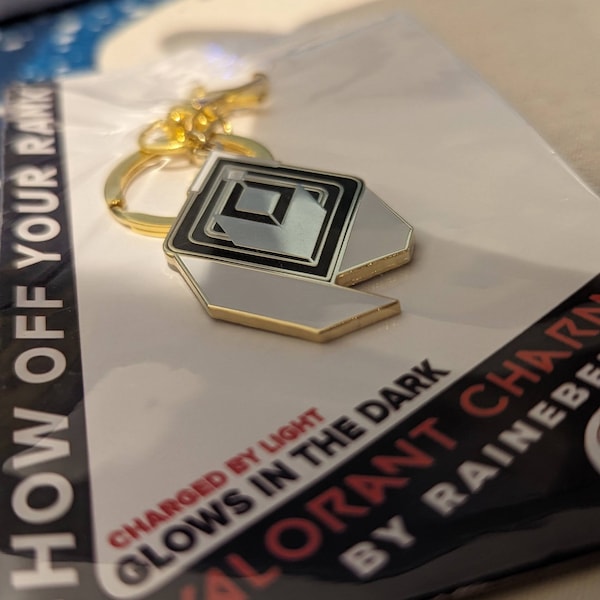 Valorant Silver Rank Hard Enamel Keychain - Etsy