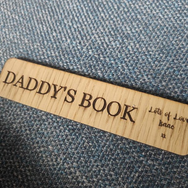 Personalised Wooden Engraved Bookmark for Dad Daddy Grandpa Grandad ...