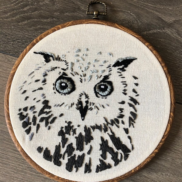 Owl Hand Embroidery Pattern - PDF - Instant Download - Etsy