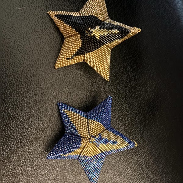 Anime Characters 3D Peyote Star Pattern PDF Beaded Star Pattern DIY ...