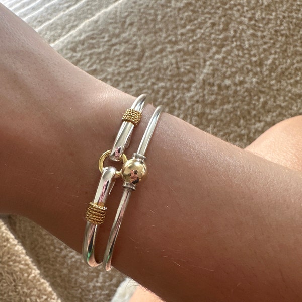 Made on Cape Cod. Bracelet Made in Sterling Silver With a 14k Yellow ...