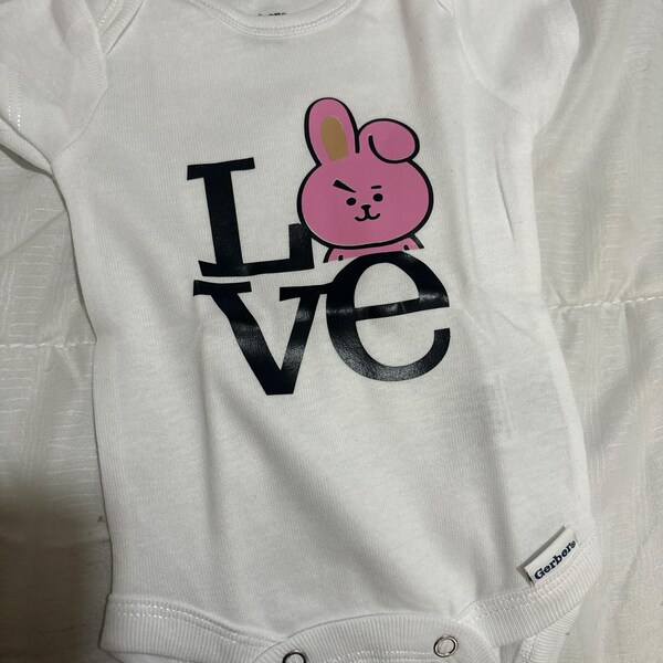 BT21 Inspired Clothing, Kpop Baby Shower Gift, Character Shirt, Army ...