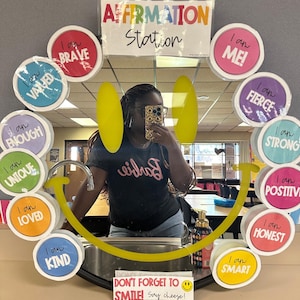 Affirmation Station BRIGHTS Positive Affirmations for Classroom Mirror ...