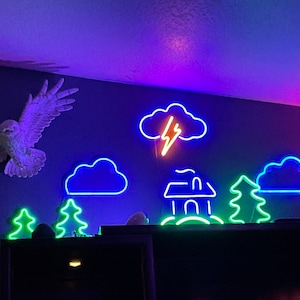 Go Green Marijuana Hemp Leaf High Life Dual Color LED Neon | Etsy