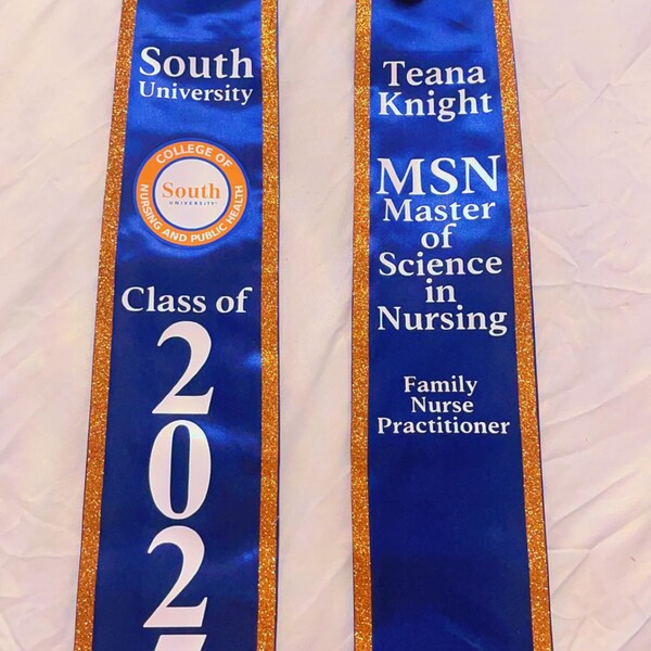 Custom Graduation Trimmed Stoles Sashes Design Decoration Silk Satin ...