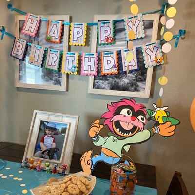 Muppet Babies Banner, Happy Birthday Banner, Muppet Babies Party ...