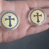 Dual Metal ST. George and the Dragon Silver and 24ct Gold - Etsy UK