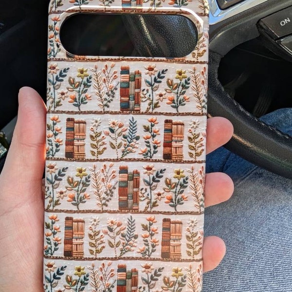 Gothic Purple Bookish Phone Case, Cottagecore Cover, Book Lover Gift ...