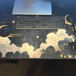 Awesome Outer Space and Planets Desk Mat Gaming Mouse Pad Large ...