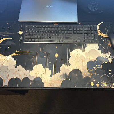 Awesome Outer Space and Planets Desk Mat Gaming Mouse Pad Large ...