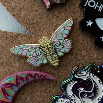 Hard Enamel Pin Sunflower Bluejay Lapel Pin Brooch - Etsy