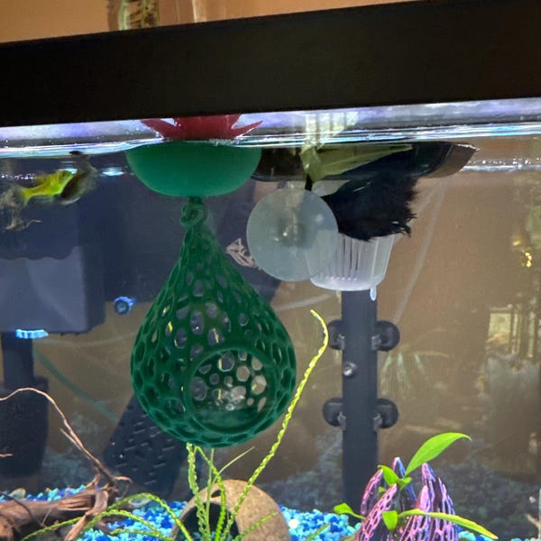 Floating Betta Hammock Hide - Aquarium Cave for Bettas & Shrimp - Water ...