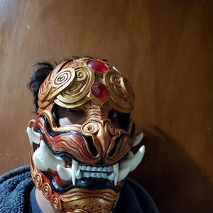 Mask Tiger samurai assassin.Kabuki samurai armor japanese mask | Etsy