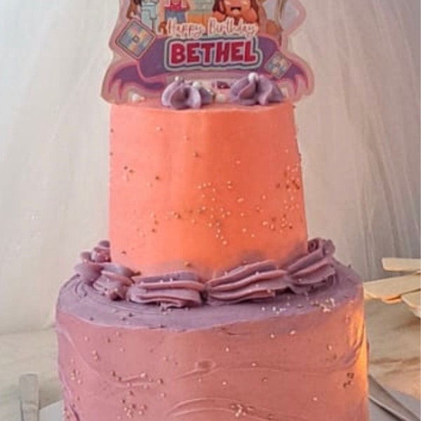 Custom BEBEFINN Cake Topper /12 Cup Cake Toppers Party Decorations ...