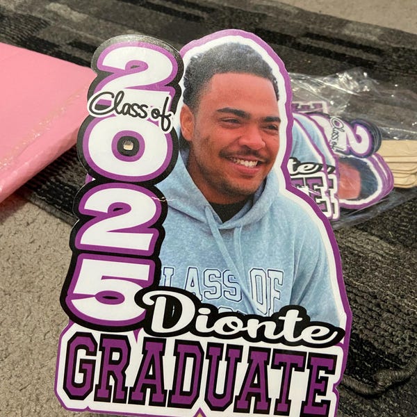 Kindergarten Graduation Fans/personalized Photo & Name, Custom Grad ...