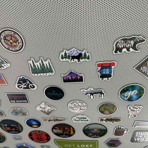 50 Outdoor Camping Hiking Stickers Pack Nature Set Lot - Etsy