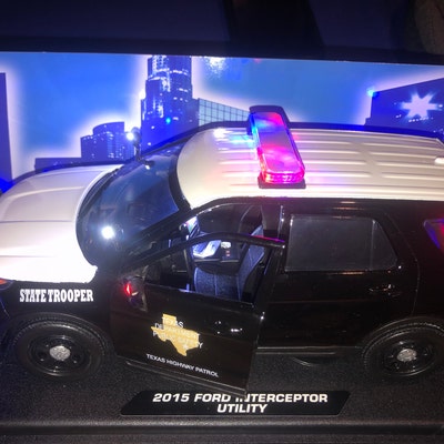 1/18 Scale Texas State Trooper Police Die-cast Ford Explorer Model ...