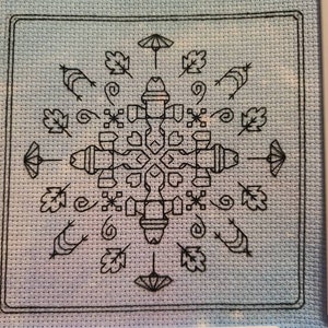 Blackwork Sampler Pattern - Etsy