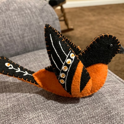 Felt Baltimore Oriole Sewing Pattern Download, Baltimore Oriole PDF ...