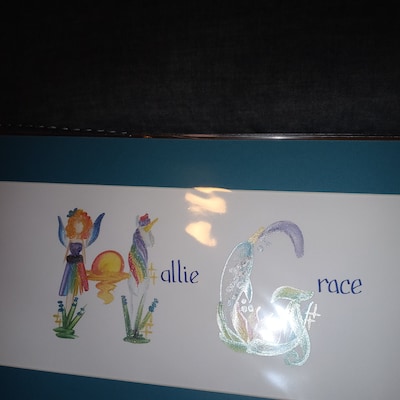 Family Name Sign Initials, Custom Name, First Initial, Wall Sign ...