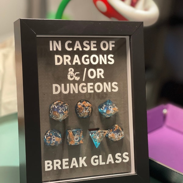 Emergency Dnd Dice Frame - Etsy