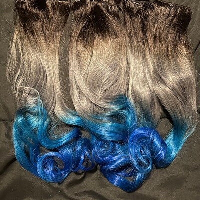 Handmade Bleached Tips Ombre Hair Extensions Human Hair - Etsy